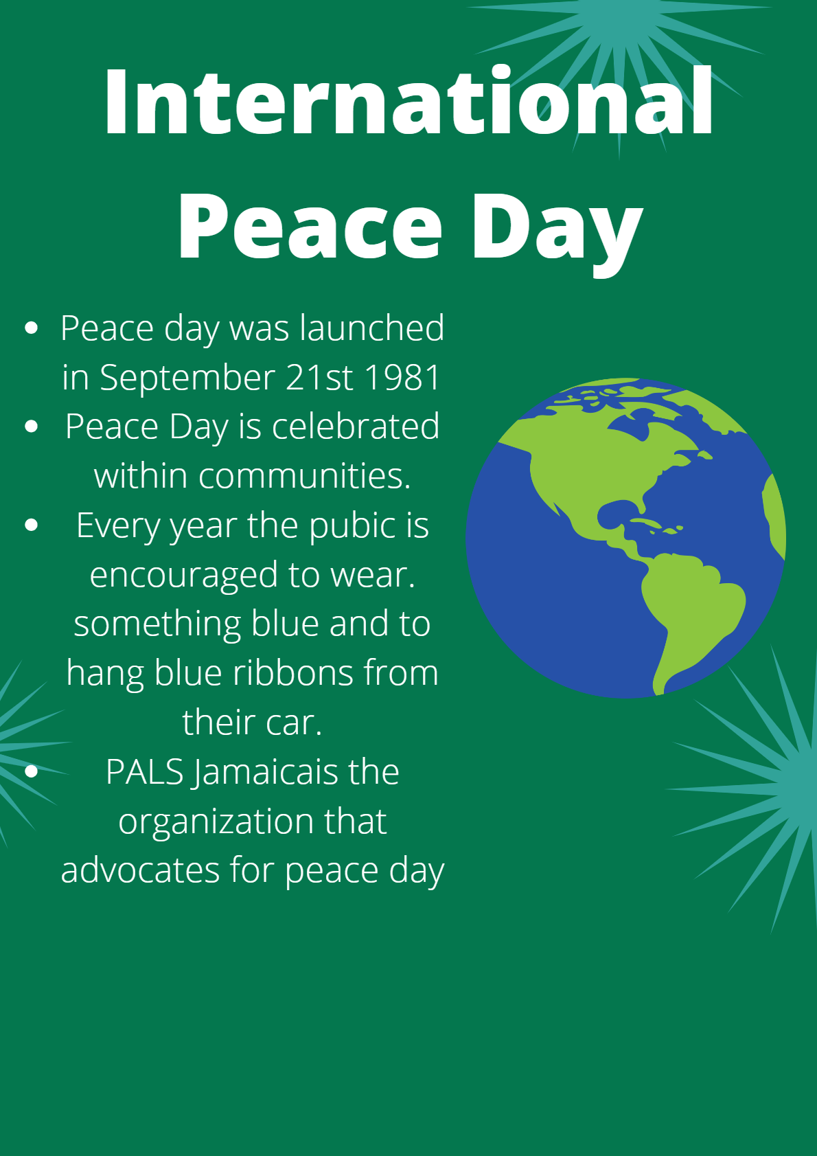 Global Goals Activities Week - MasterPeace Global